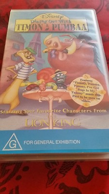 DINING OUT WITH TIMON & PUMBAA - DISNEY VHS VIDEO | eBay