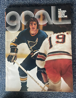 VINTAGE NHL HOCKEY 1974 PENGUINS VS BLUES PROGRAM BOB PLAGER COVER | eBay