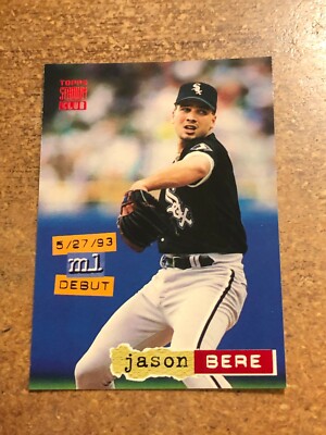 1994 Topps Stadium Club Baseball # 212 ML Debut Jason Bere RC | eBay
