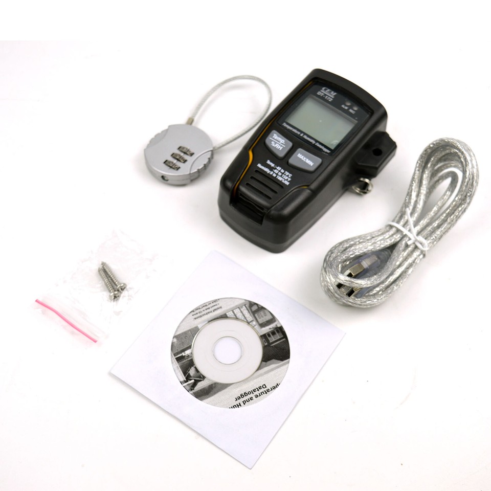 CEM DT-172 Temperature Humidity Hygrometer Data Logger with Display ...