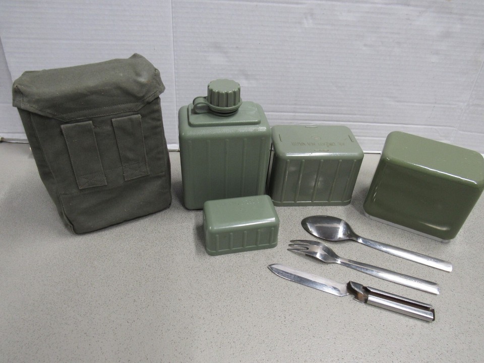 Yugo Army M69 Mess Kit w/ Utensils Knife Fork Spoon Includes Canteen ...