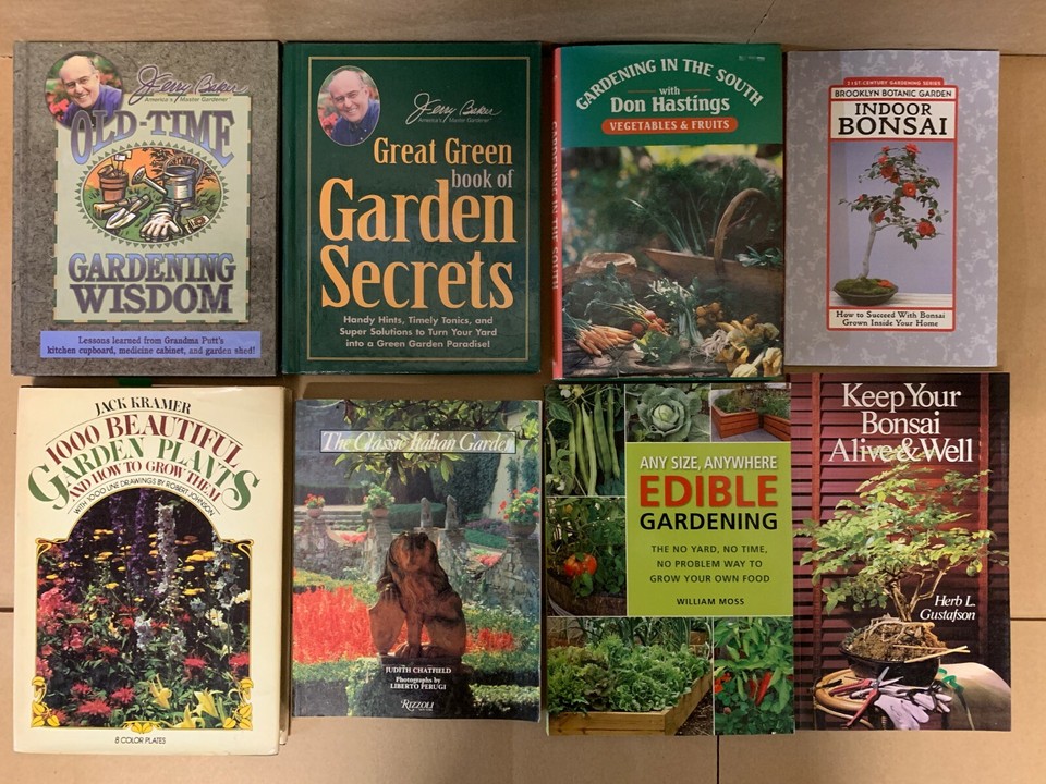 Lot of 10 Gardening Landscape Growing Trees Plant Fruit Flower Books ...