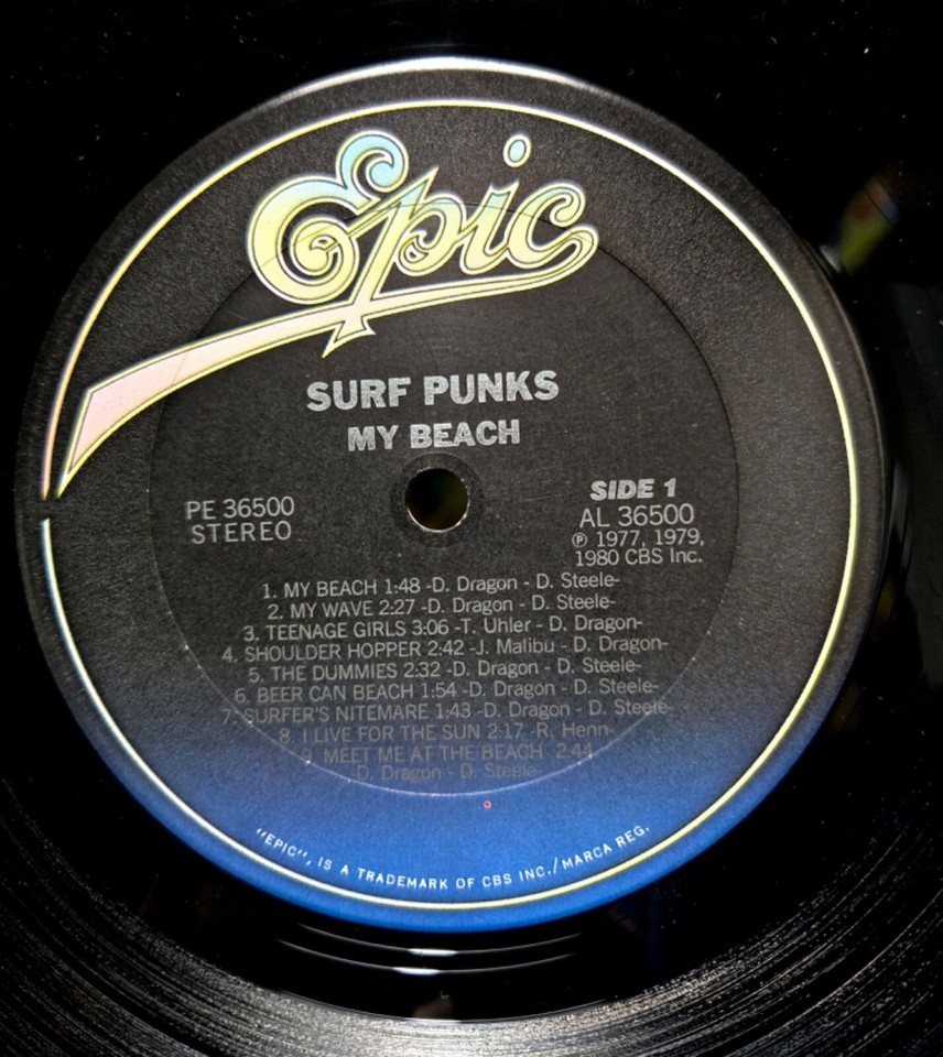 Surf Punks LP My Beach (1980) Epic PE 36500 | eBay