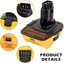 DEWALT DCA1820 20V Battery Adapter - Black/Yellow for sale online | eBay