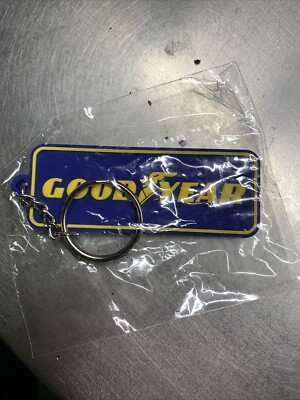 GOODYEAR TIRE & Rubber Co. KEY CHAIN Blue/yellow rubber | eBay
