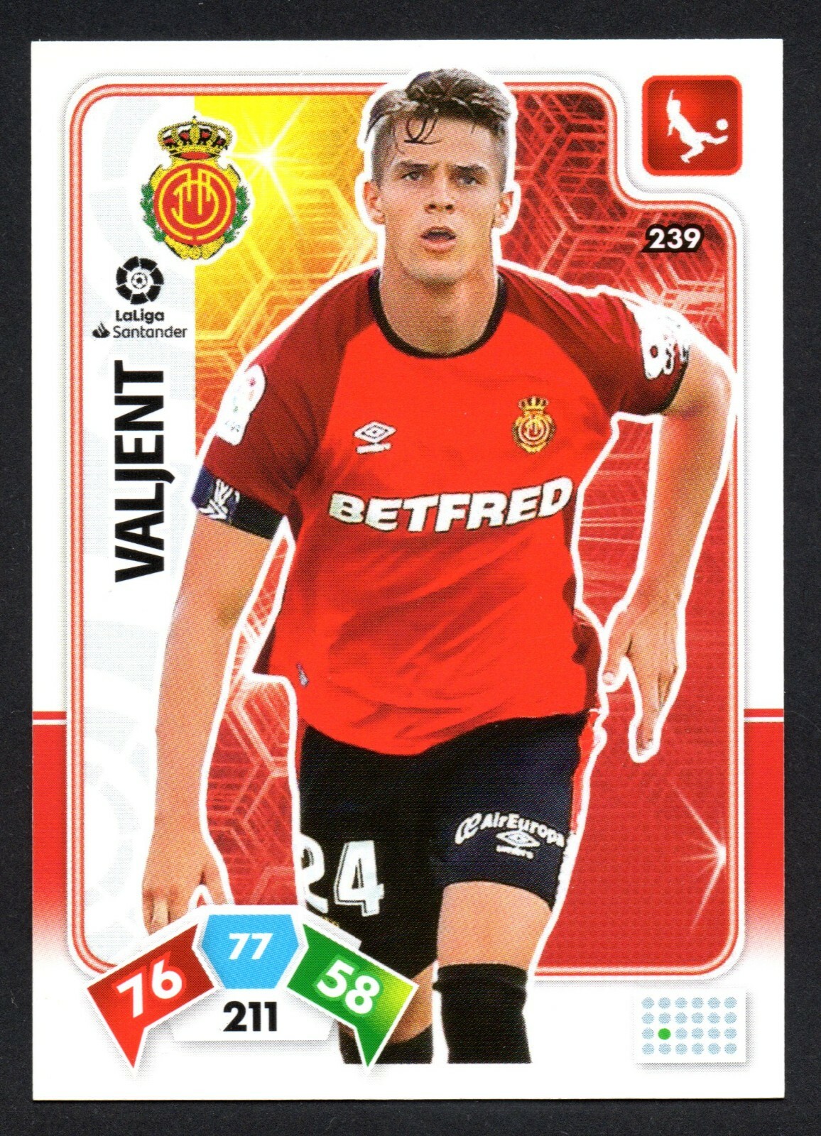 MARTIN VALJENT #239 MALLORCA 2019-20 CROMO PANINI ADRENALYN XL LA LIGA ...