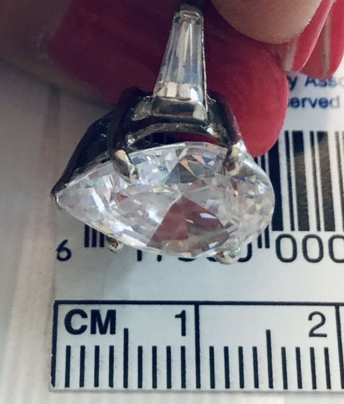 Preowned ISC 925 Sterling Silver CZ Ring | eBay