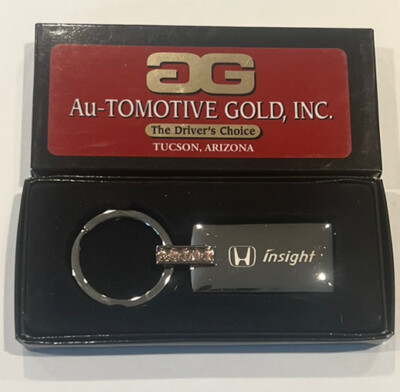 HONDA INSIGHT Rectangular Silver Key Ring Pink Jewels NEW IN BOX | eBay