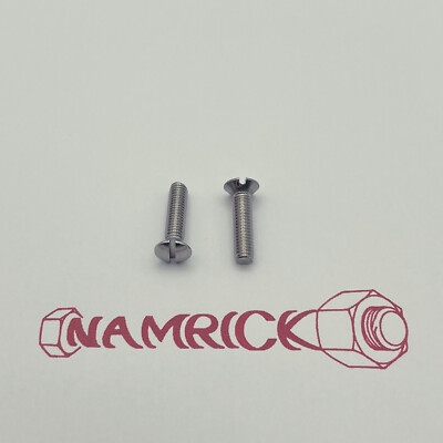 Metric Raised Countersunk (R/CSK) Slot Machine Screws A2 Stainless ...