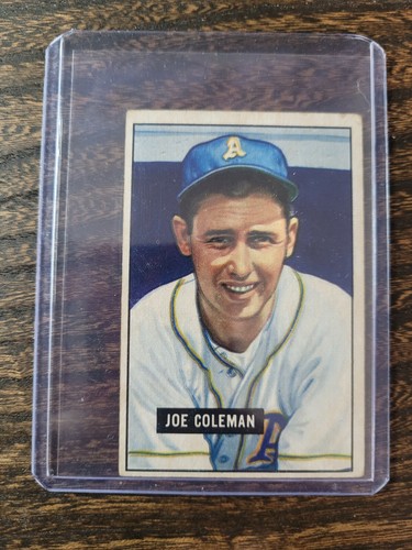 1951 BOWMAN JOE COLEMAN 120 BASEBALL PHILADELPHIA ATHLETICS | eBay