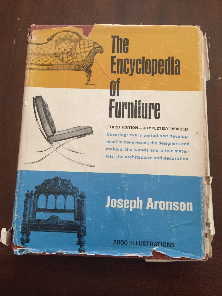 1967 The Encyclopedia of Furniture by Joseph Aronson 3rd Edition ...