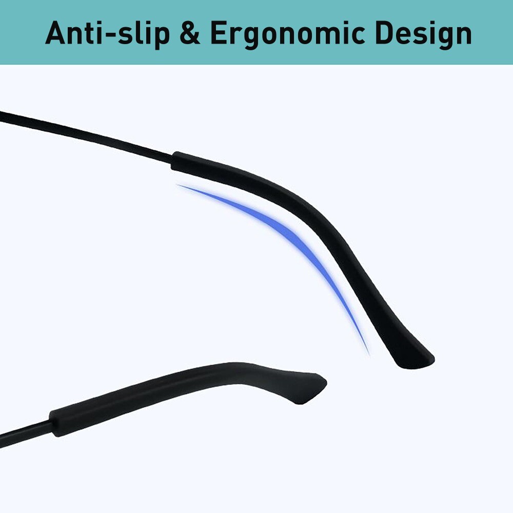 8Pairs Multicolor Eyeglass End Tips Soft Eyeglass Replacement Tips ...