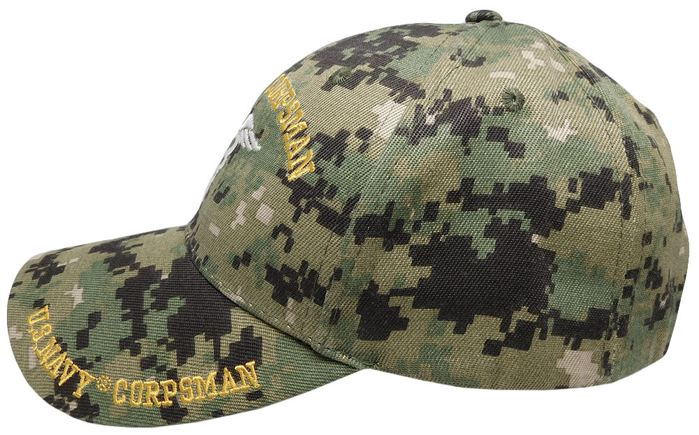 DIGITAL CAMO CAMOUFLAGE U.S. NAVY CORPSMAN LOGO MILITARY CAP HAT NEW | eBay
