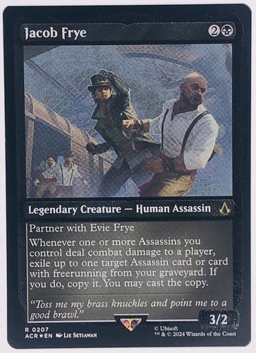 MTG Universes Beyond: Assassin's Creed JACOB FRYE #0207 R Etched Foil ...