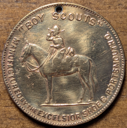 1910's "Boy Scouts" Horseback Portsmouth, Ohio OH Good Luck Swastika ...