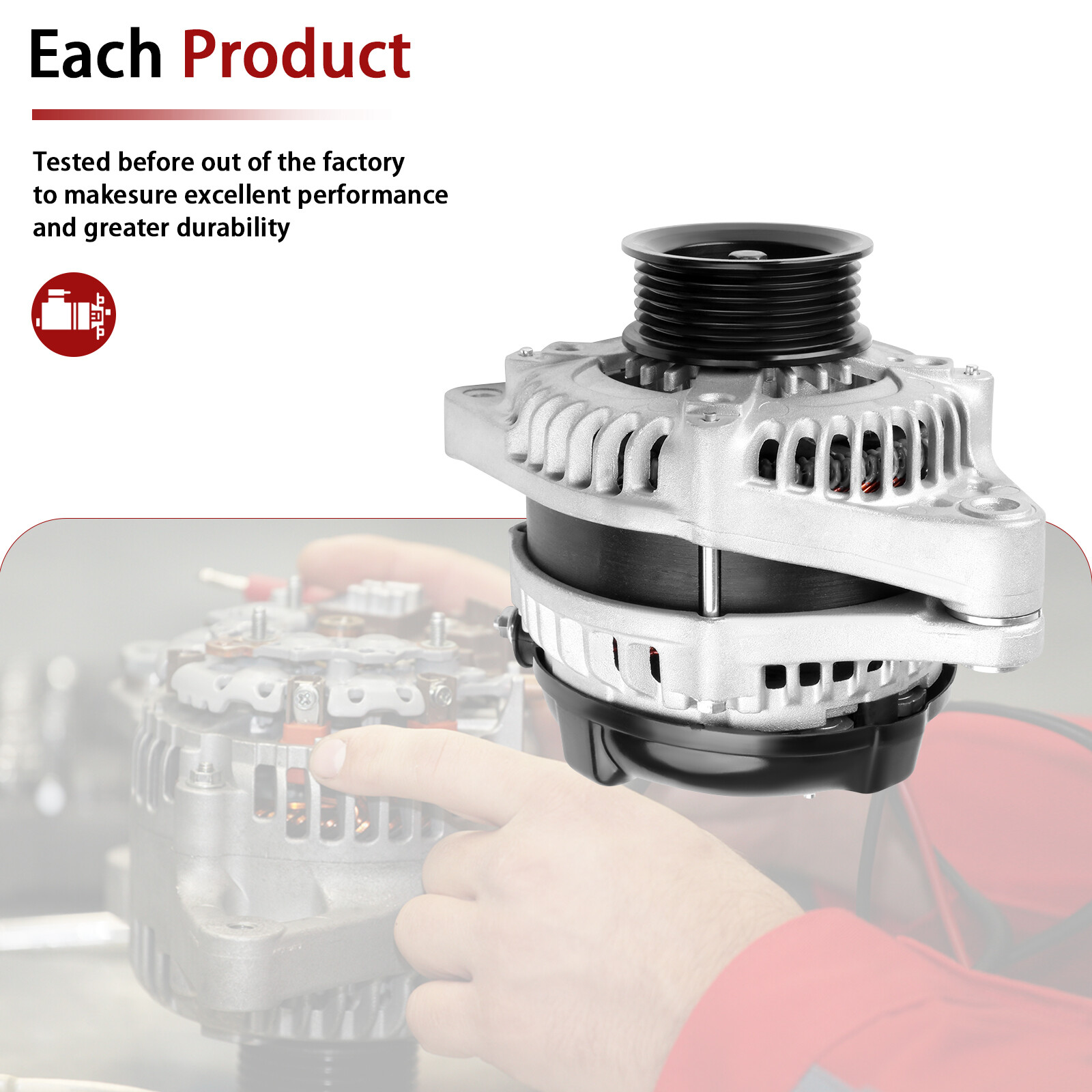 For MDX 2003-2009 TL 2004-2008 High Output 11099 11150 11151 Alternator ...