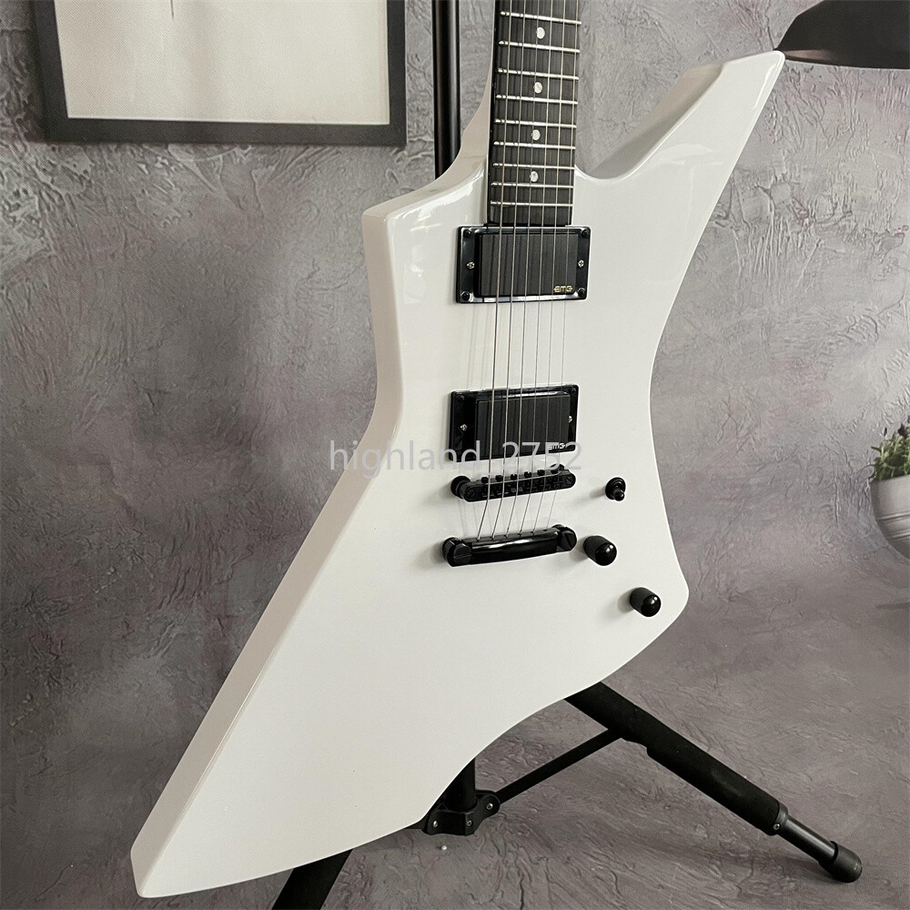 Active Pickup White Snakebyte James Hetfield Electric Guitar Mahogany ...