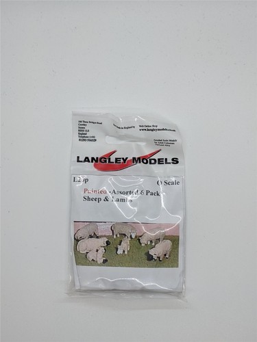 Painted Assorted Sheep & Lambs O scale Langley L20p | eBay