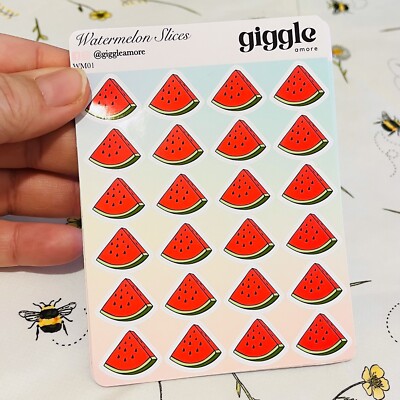 Watermelon Slices Stickers, Diary, Mini Planner, Motivational, Dreams ...