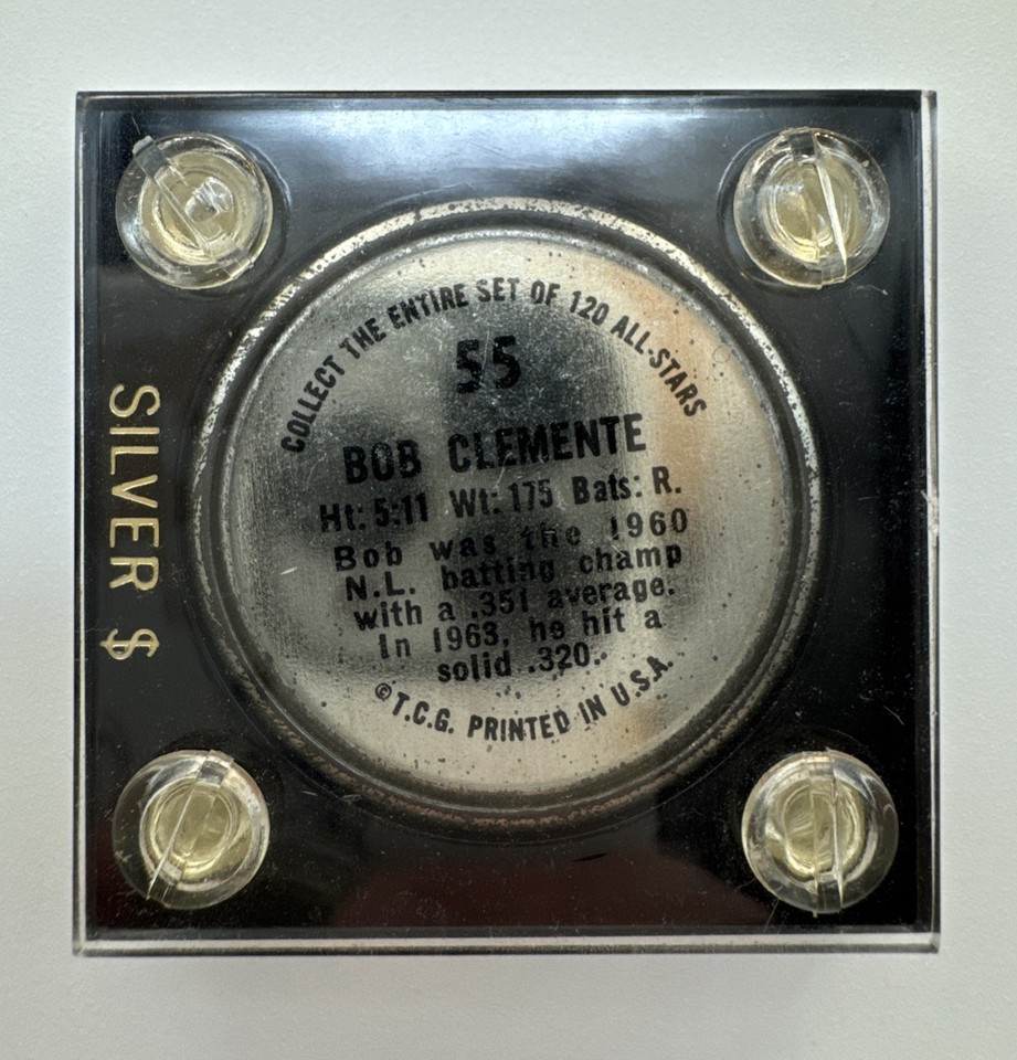 Roberto Clemente Bob Clemente Pirates All Star Coin #55 | eBay
