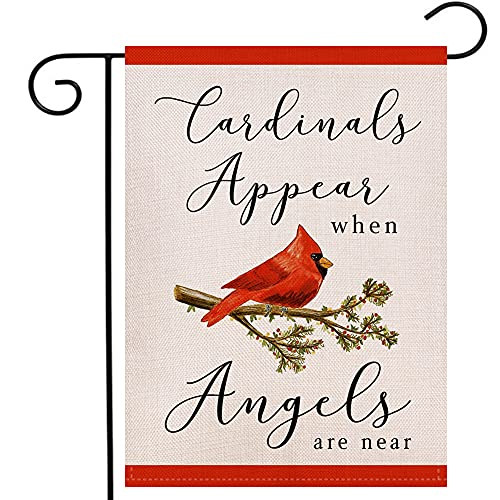 Cardinal Appear When Angels are Near Garden Flag Vertical Double Sized ...