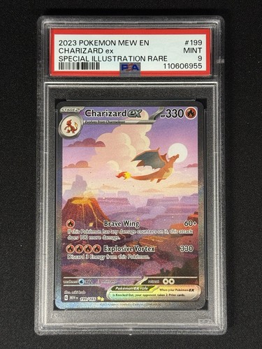 PSA 9 Pokemon Charizard ex 199/165 Scarlet & Violet Alt Art 151 #199 ...