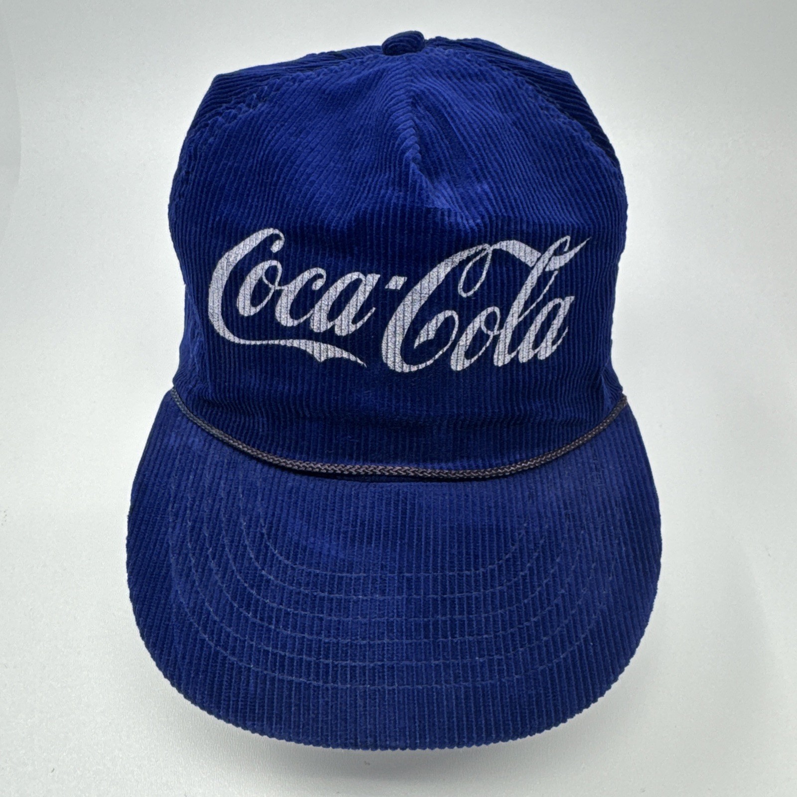 Vintage 80’s Corduroy Coca Cola SnapBack Trucker Rope… - Gem