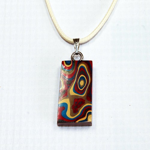 NEW PRODUCT - Fordite Necklace - Premium Fordite - 25.16mm x 13.75mm x ...