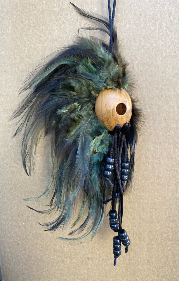 1" Kamani Nut Ikaika Hawaiian Design Warrior Helmet Car Decor ~ Black ...