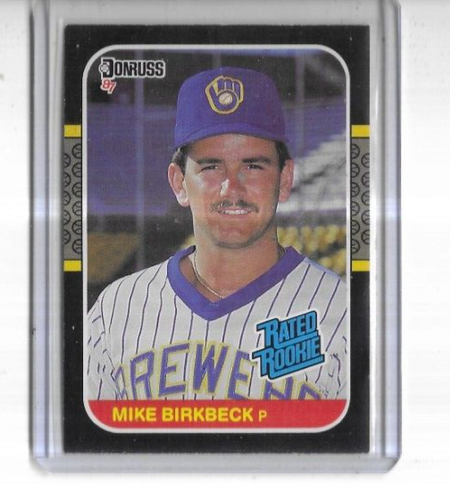 1987 Donruss #33 Mike Birkbeck Milwaukee Brewers Rated Rookie | eBay