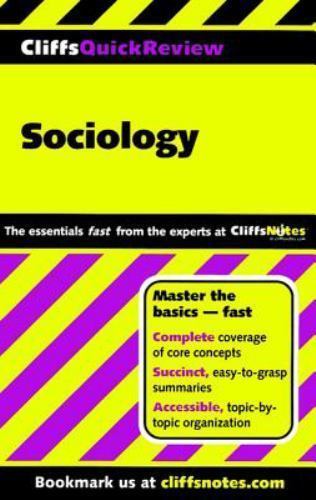 Cliffs Quick Review Sociology by George D. Zgourides, Cliffs Notes Book ...