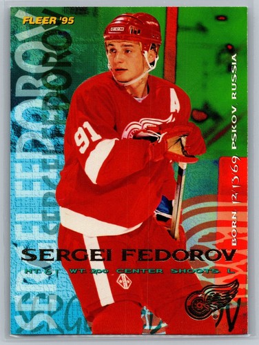 1995 Fleer Hockey Sergei Fedorov Card #59 EX | eBay