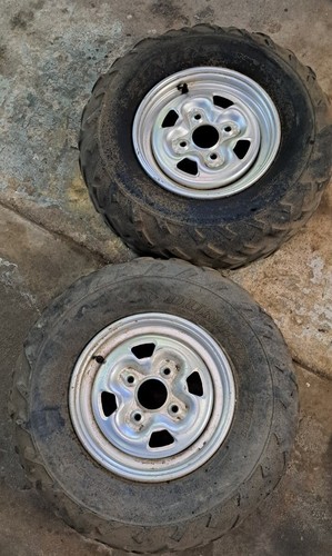 HONDA RANCHER 500 FRONT WHEELS Aluminum RIMS W TIRES 24 x 8 - 12 ...