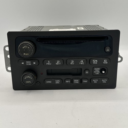 2001 GM Delphi Delco 15198701 AM/FM CD Cassette Stereo Radio OEM AS IS ...