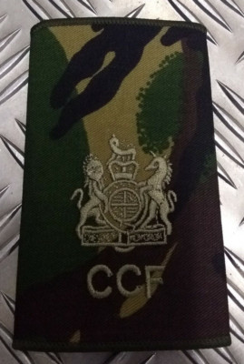 Genuine British Army Woodland Camo CCF Warrant Officer Rank W01 Slide ...