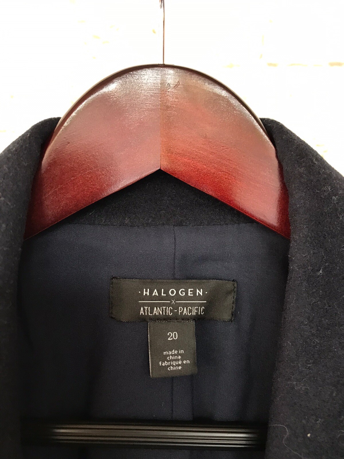 NEW Halogen x Atlantic Pacific Double Breasted Blazer - Navy Blue ...