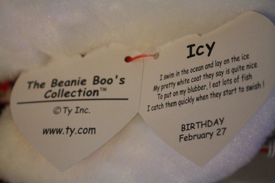 TY BEANIE BOOS ICY JUMBO THE WHITE SEAL-8"X20"-2016 RELEASE-MWNMT-NICE ...