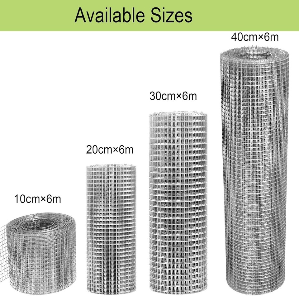 Galvanized Wire Mesh - 200mm x 6m Rodent Proofing Wire Metal Mesh ...