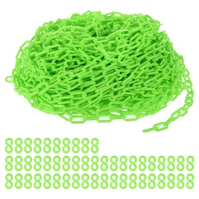 Plastic Chain Links, 200 Foot Safety Chains, Green Plastic Chains for ...