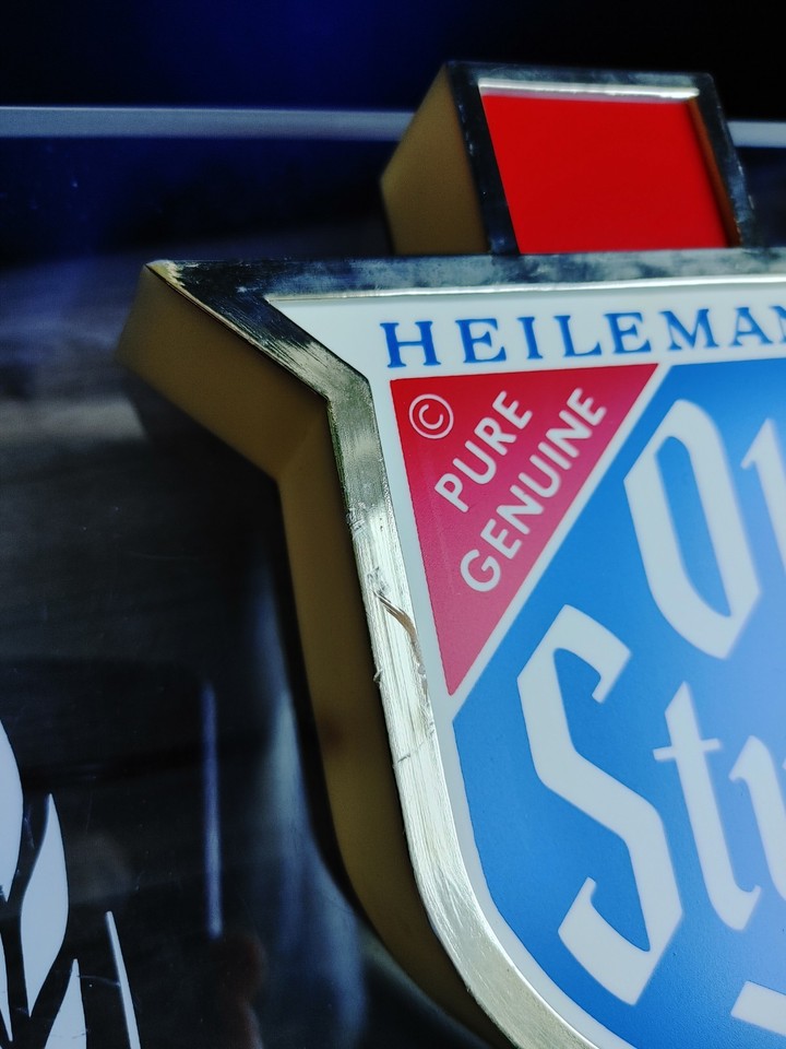 1982 Old Style Beer Light Up Clock Vintage Sign Game Room Man Cave Bar ...