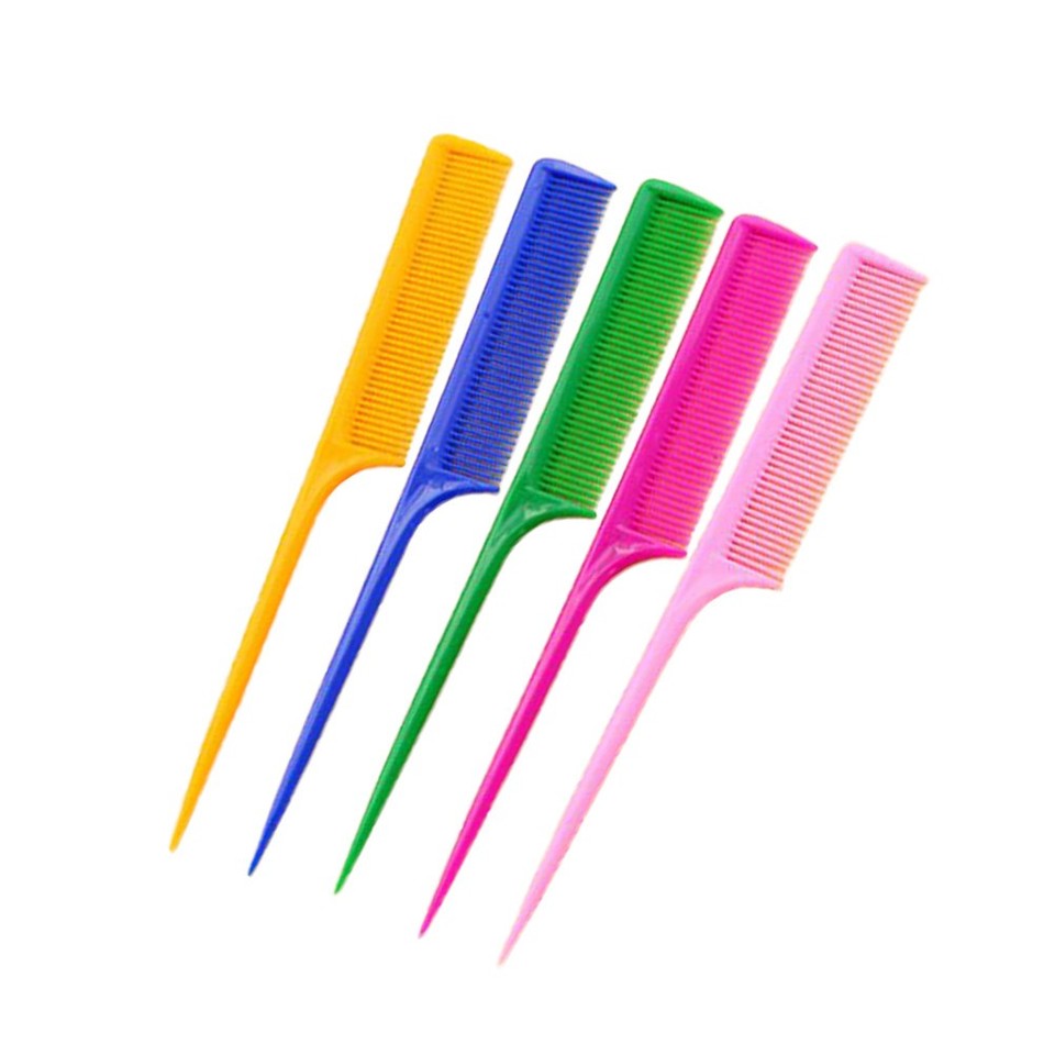 5 Pcs Fine Tooth Rat Tail Comb for Hair Pointed Combs Women Styling ...