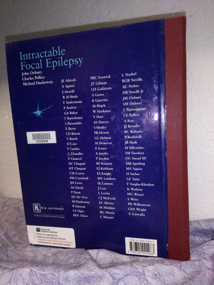 Intractable Focal Epilepsy by John Oxbury, Charles Polkey and Michael... 9780702024283| eBay