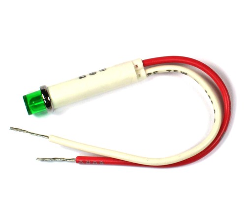 6pcs IDI Pre-wired Green LED Indicator Lamp, 7mm Head, 6VDC .5 Watt | eBay