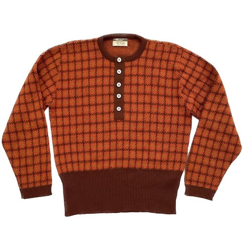 Vintage 80s Wintuk Revere Womens Rust Plaid Button Up Sweater Size L | eBay
