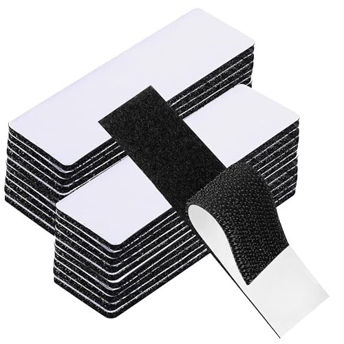 2 Or 20 Sets Heavy Duty Hook & Loop Adhesive Strips Sticky Back ...