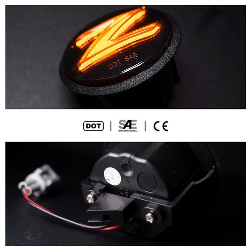 LED Fender Emblem Indicator Turn Signal Light For 09-20 370Z Z34 350Z ...