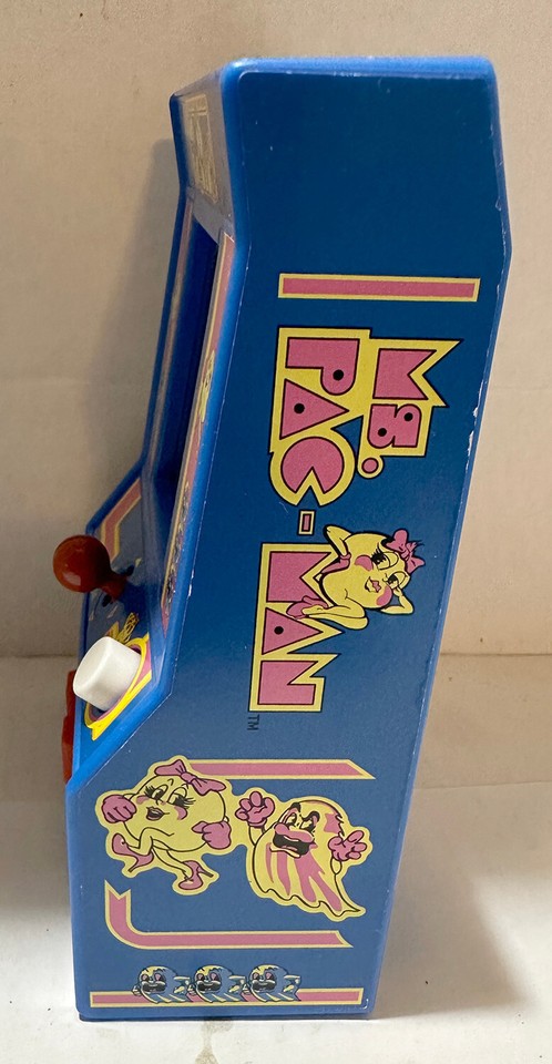 Ms Pacman Arcade Mini Handheld Tabletop Game Electronic Tested Works ...