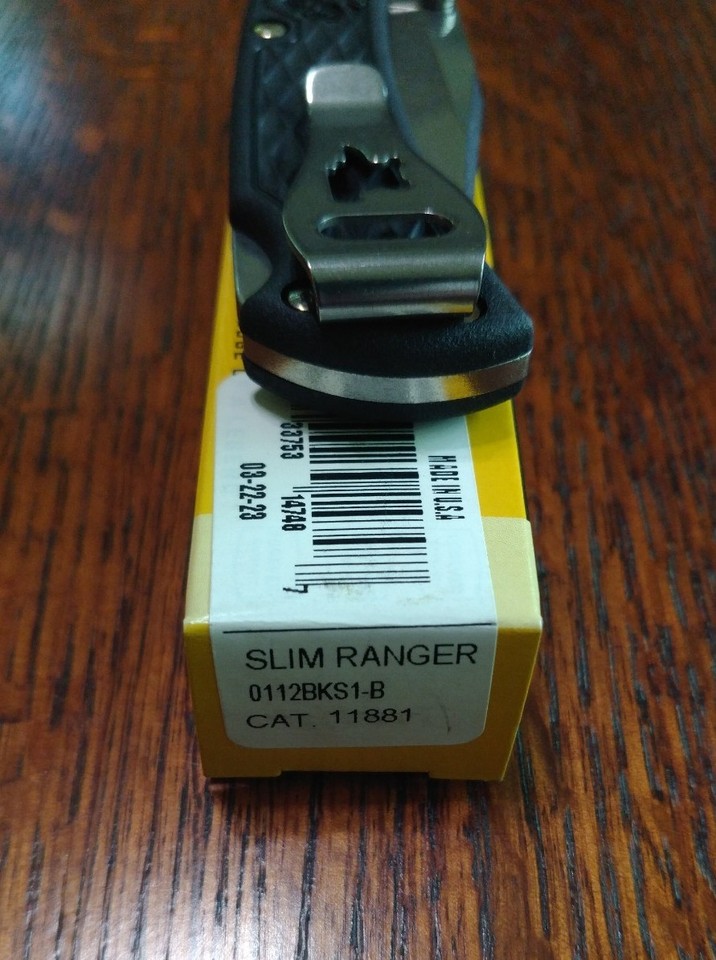 Buck 112 Slim Select Ranger Black Handles 420HC Stainless Steel | eBay