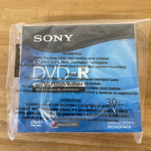 Sony Handycam DVD-R 30 Minute 1.4 GB Single Sided DMR30R1 3-Pack - New ...