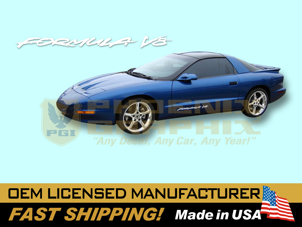 1993 1994 Pontiac Firebird Formula V8 Decals & Stripes Kit | eBay